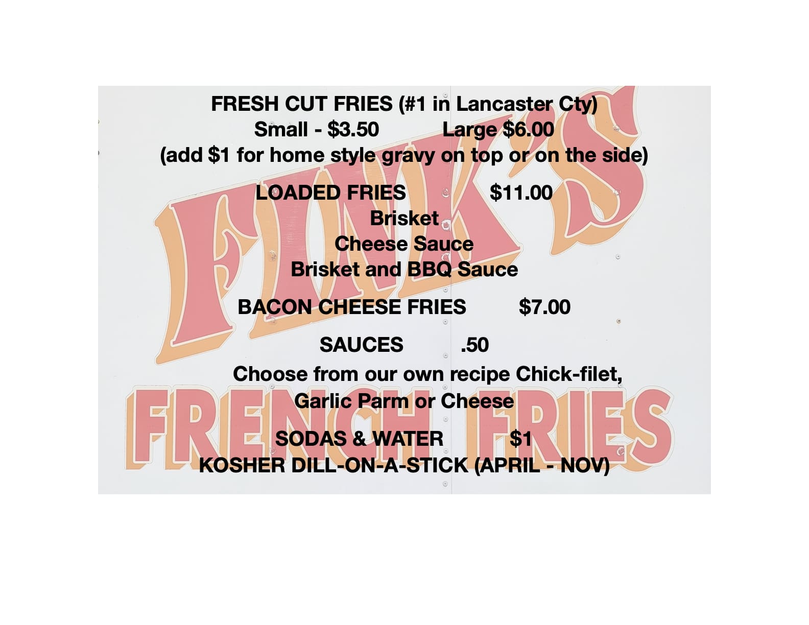 Fink's French Fries | Root's Country Market